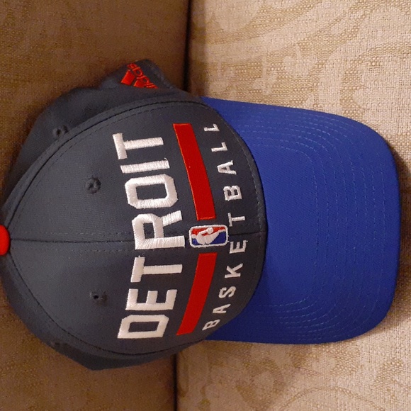 adidas | Accessories | Detroit Adidas Nba Basketball Cap Nwot Authentic ...